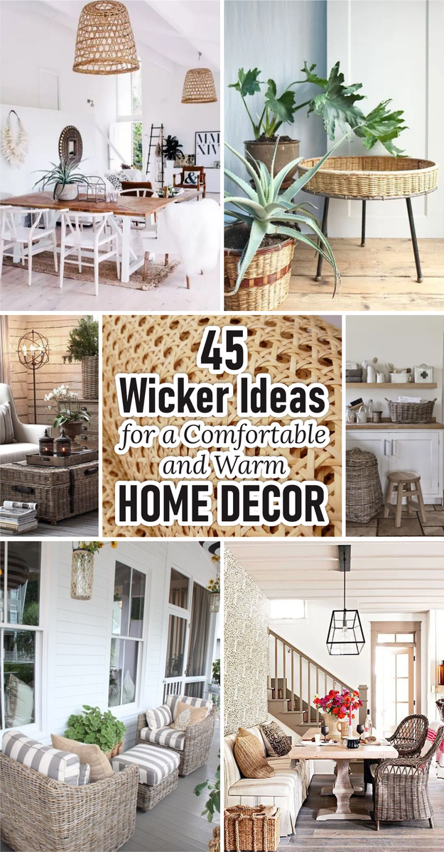 45 Wicker Ideas for a Comfortable and Warm Home Decor – Satopics